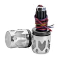 Aluminum Motorcycle Handlebar End Caps with Multicolor LED Lights Quick ...