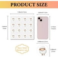 8Pcs Plastic Waterproof Self-Adhesive Picture Stickers Round Dot ...