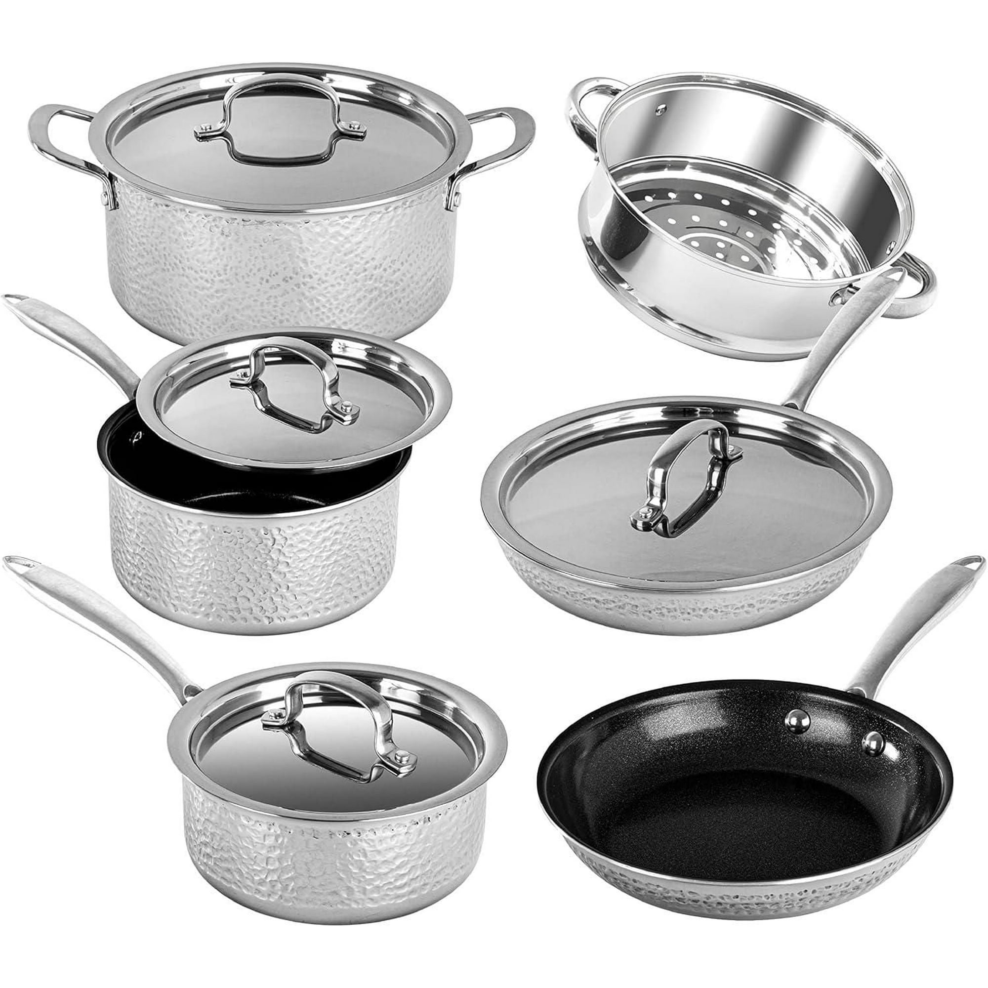 Click here for Granitestone 10-Piece Nonstick Hammered Stainless... prices