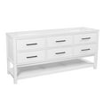 Hudson 72-inch Double Bathroom Vanity (Engineered Marble/White ...