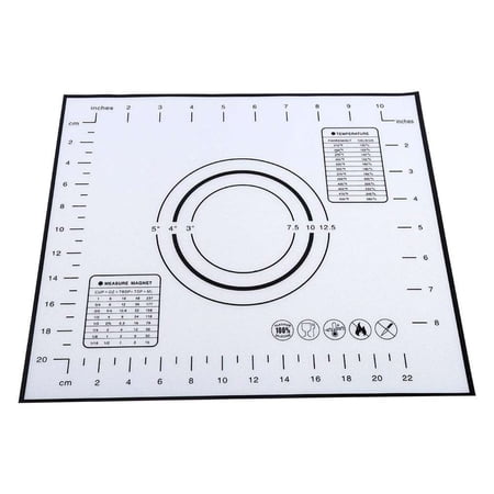 Nonstick Food Grade Slicone Knead Dough Rolling Mat Dual Scales ...