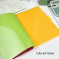 5 Pcs 3 Holes File Folders Separator Binder Sheet Protectors Plastic ...