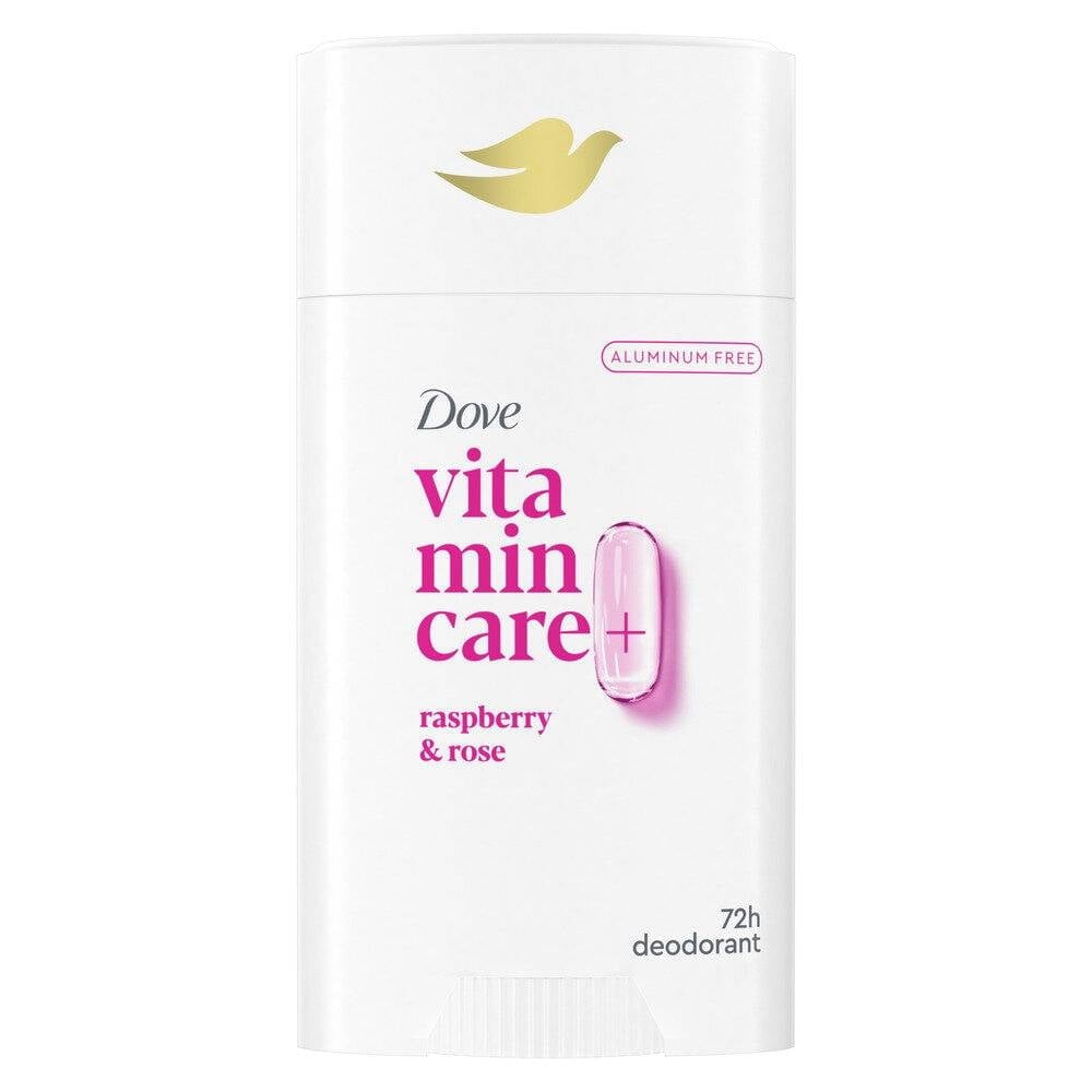Desodorante Dove VitaminCare + en barra sin Aluminio 72 gr, Raspberry ...
