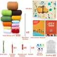 12 Pack Beginner Christmas Crochet Kit, DIY Mini Succulent Pot Craft ...