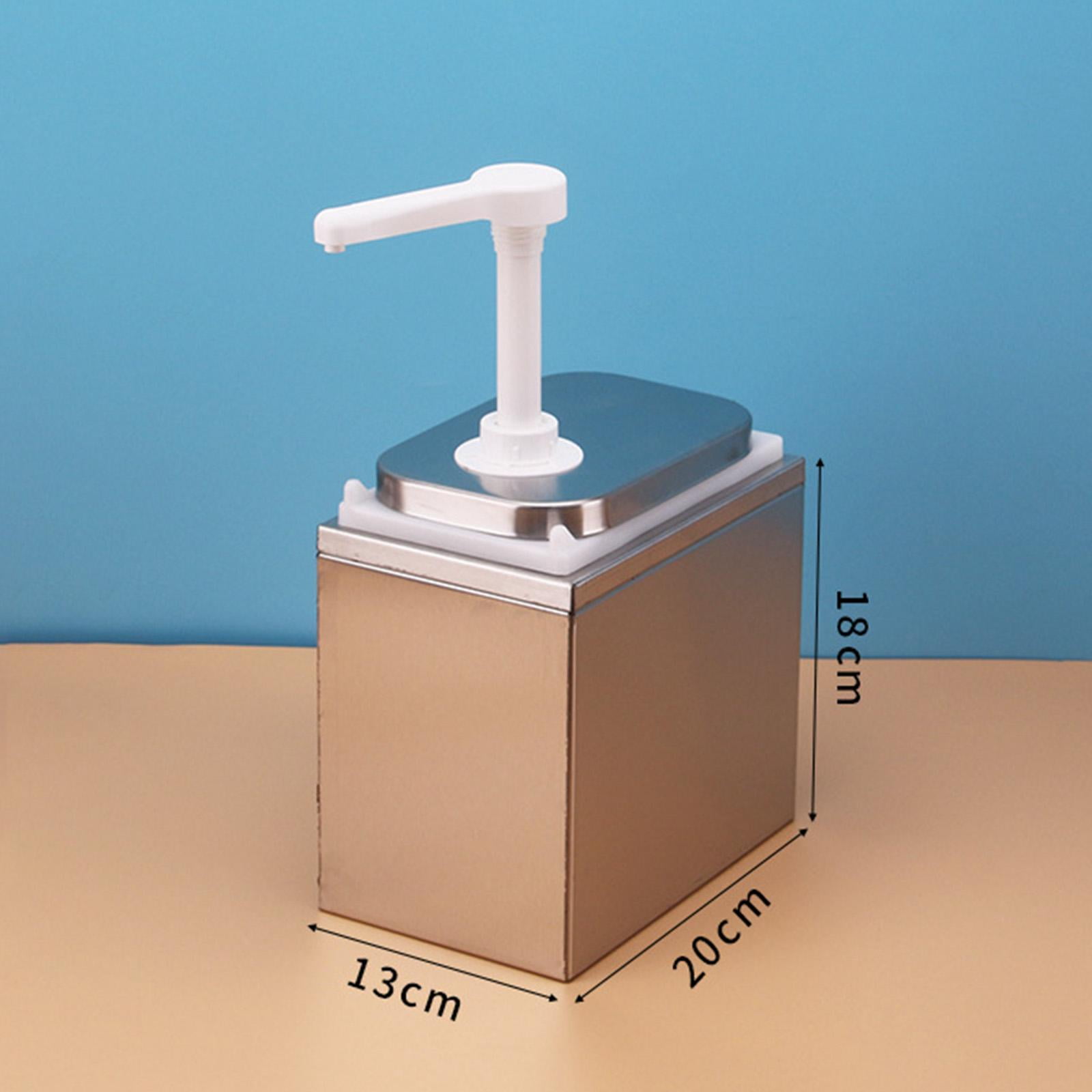 Stainless Steel Sauce Dispenser, Sauces Storage Container, 2.5L Salad ...