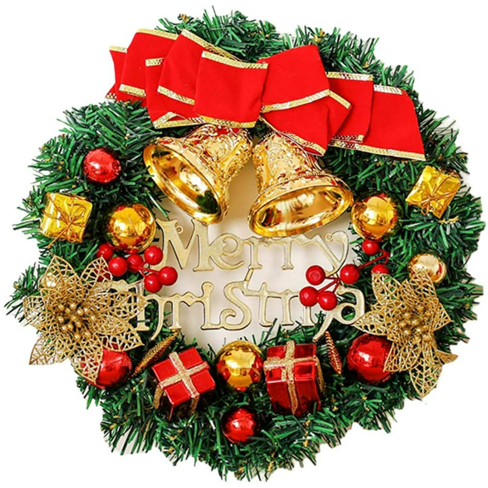 Click here for Damaie Christmas Wreath 12 Inch Wreath Red And Gol... prices
