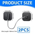 2 PCS Black Password Fridge Lock with Strong Adhesive, Square Digital ...
