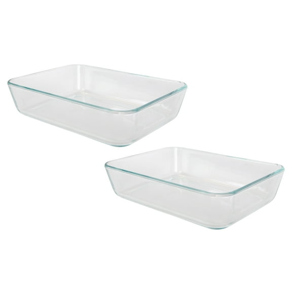 Pyrex 7210 3-Cup Rectangle Clear Glass Baking and Storage Dish ...