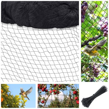 Sunrise 28'x28' Heavy Duty Bird Netting Fruit Tree Protective Net Pens ...