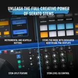 RANE Advanced Four-Channel Stems DJ Controller, Audio Sound Mixer for ...