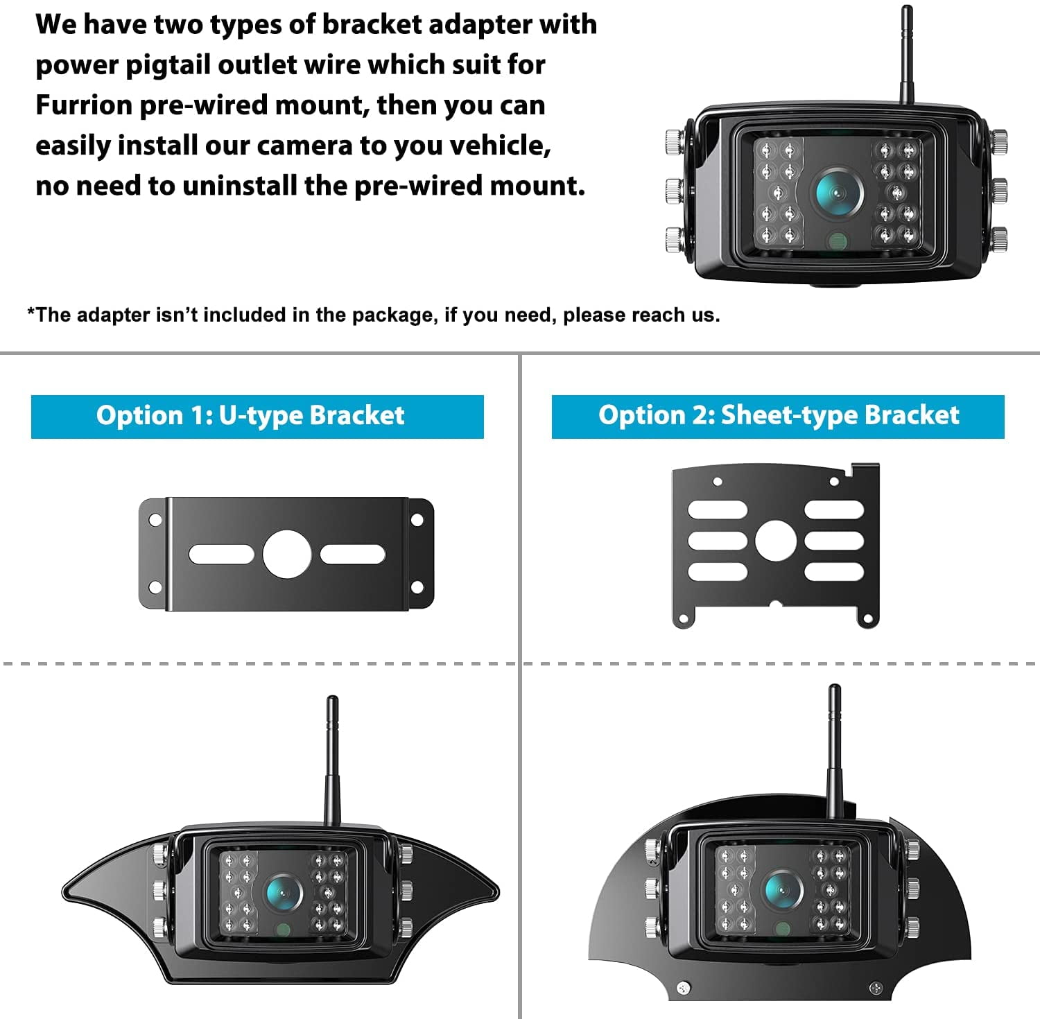 井草快適ショップFookoo II HD Wired Backup Camera System Kit,10 inch Dual Split ...