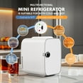 Mini Fridge 6 Can Portable Cooler and Warmer Personal Small Car ...