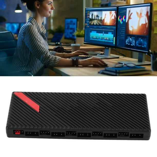 Argb Fan Hub, Compact 10 Port Argb Fan Hub Serial ATA Power Port Metal ...