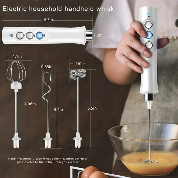 Langgg ABS Electric Coffee Milk Frother Wireless Button Control Battery ...