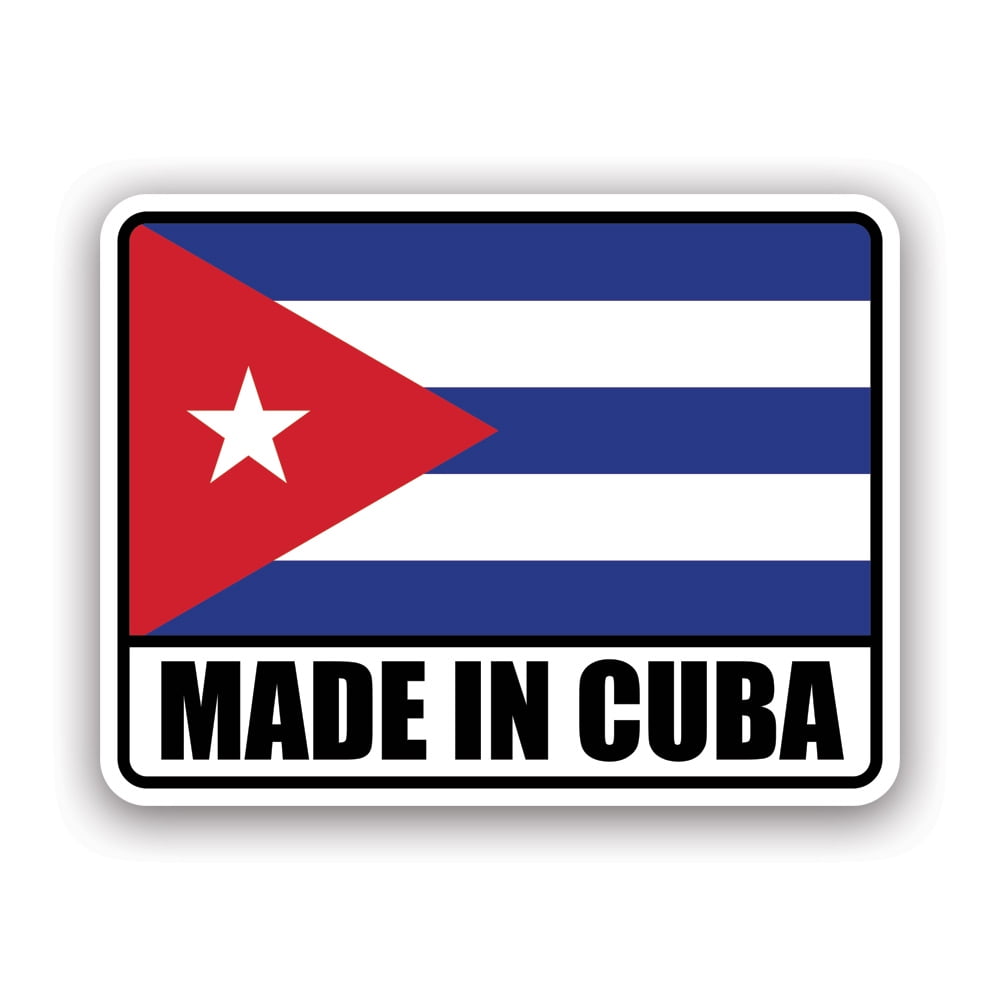 Made in Cuba Sticker Decal - Self Adhesive Vinyl - Weatherproof - Made ...