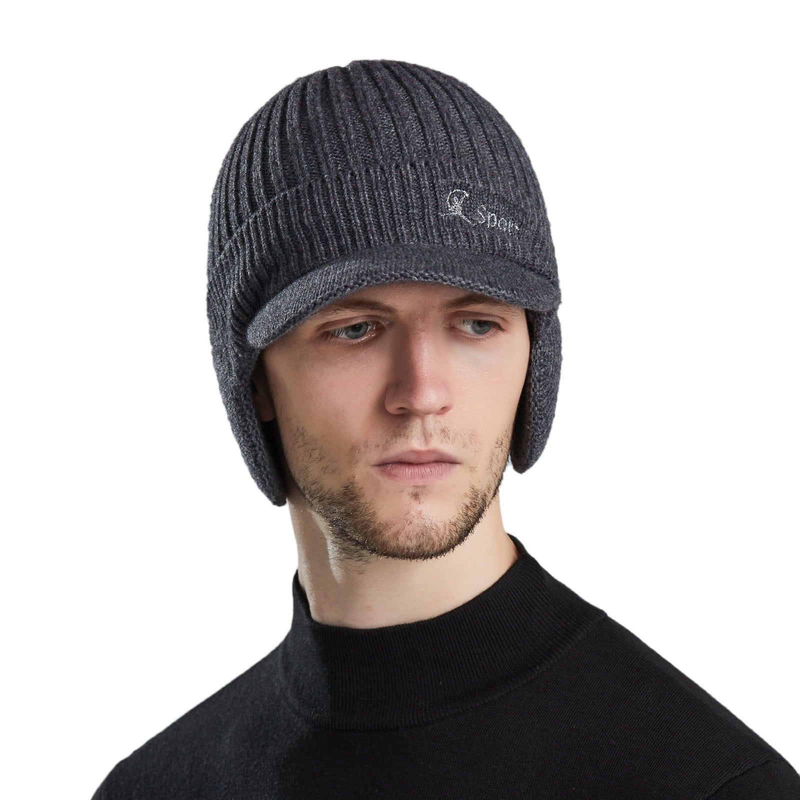 Click here for Peixun Elastic Warm Knitted Hat Winter Hat Mens Th... prices