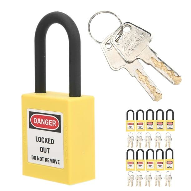 Industrial Padlock,5 Sets 1.5in Safety Safety Lock Safety Padlock World ...