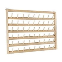 New brothread Wooden Thread Rack - 60 Spools Cone Stand for Organizing ...
