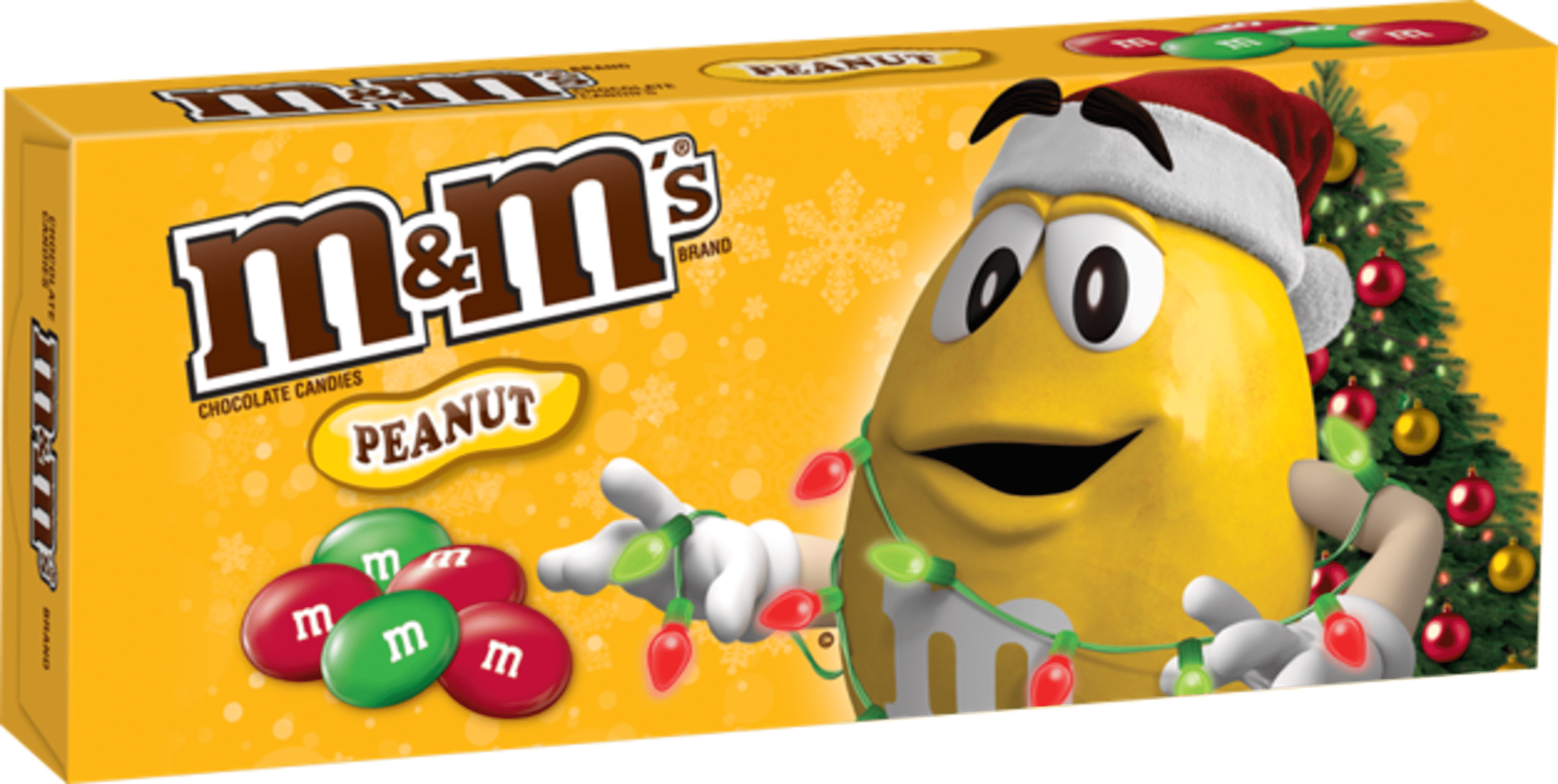 M&M'S Peanut Chocolate Candy, Holiday Box, 3.1 Oz. - Walmart.com