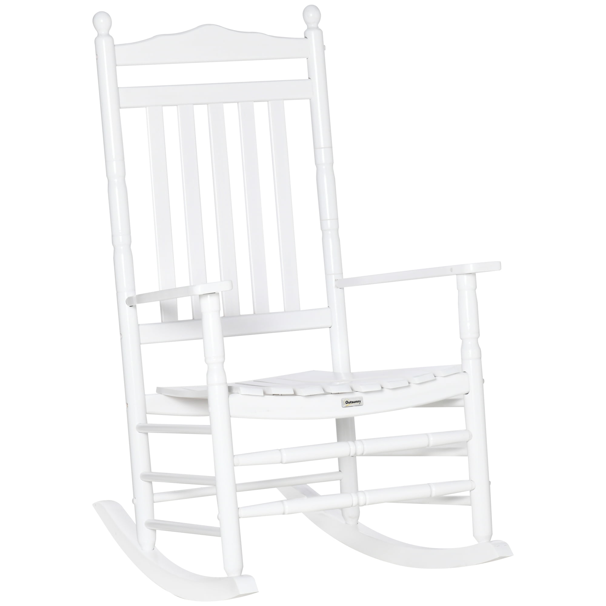 Click here for Outsunny Wooden Outdoor Rocking Chair  Patio Rocki... prices