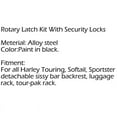 Motor Genic Rotary latch Latches Kit with Lock fit for Touring, Softail ...