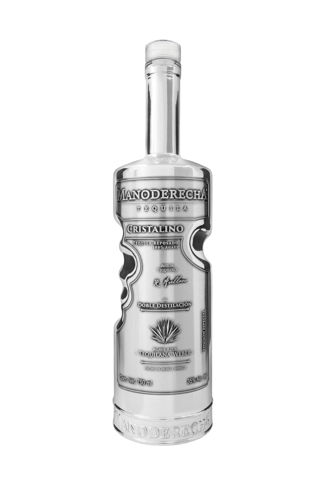 Tequila Manoderecha Reposado Cristalino 750 Ml Manoderecha Tequila ...