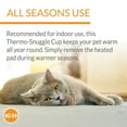 K&H Pet Products Thermo-Snuggle Cup Bomber - Indoor Heated Cat Bed Gray ...