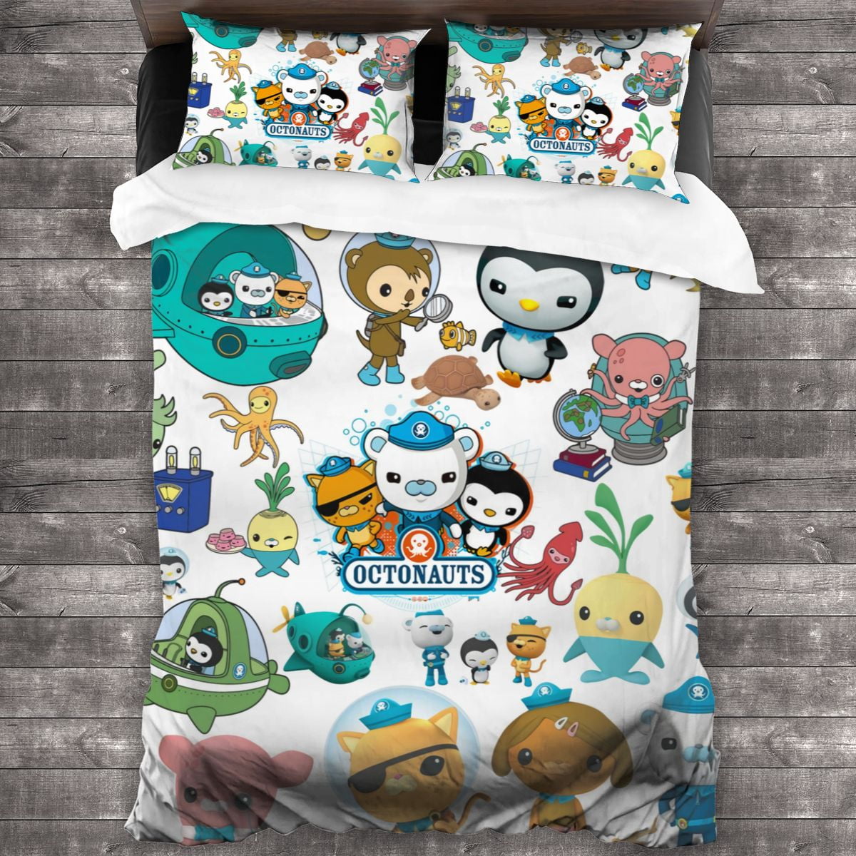 x853 Bed SheetsOctonauts Bedding Set Twin Full Size Bed Set Aldult Kid ...