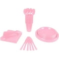 Exquisite 350 Piece Pink Party Plates, Disposable Plastic Pink Party ...