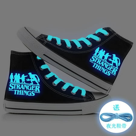 Anime Stranger Things Season 4 Cosplay Canvas Shoes Luminous Sneakers ...