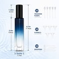 20Pcs Refillable Perfume Atomizer Set, 0.34oz Gradient Glass Spray ...