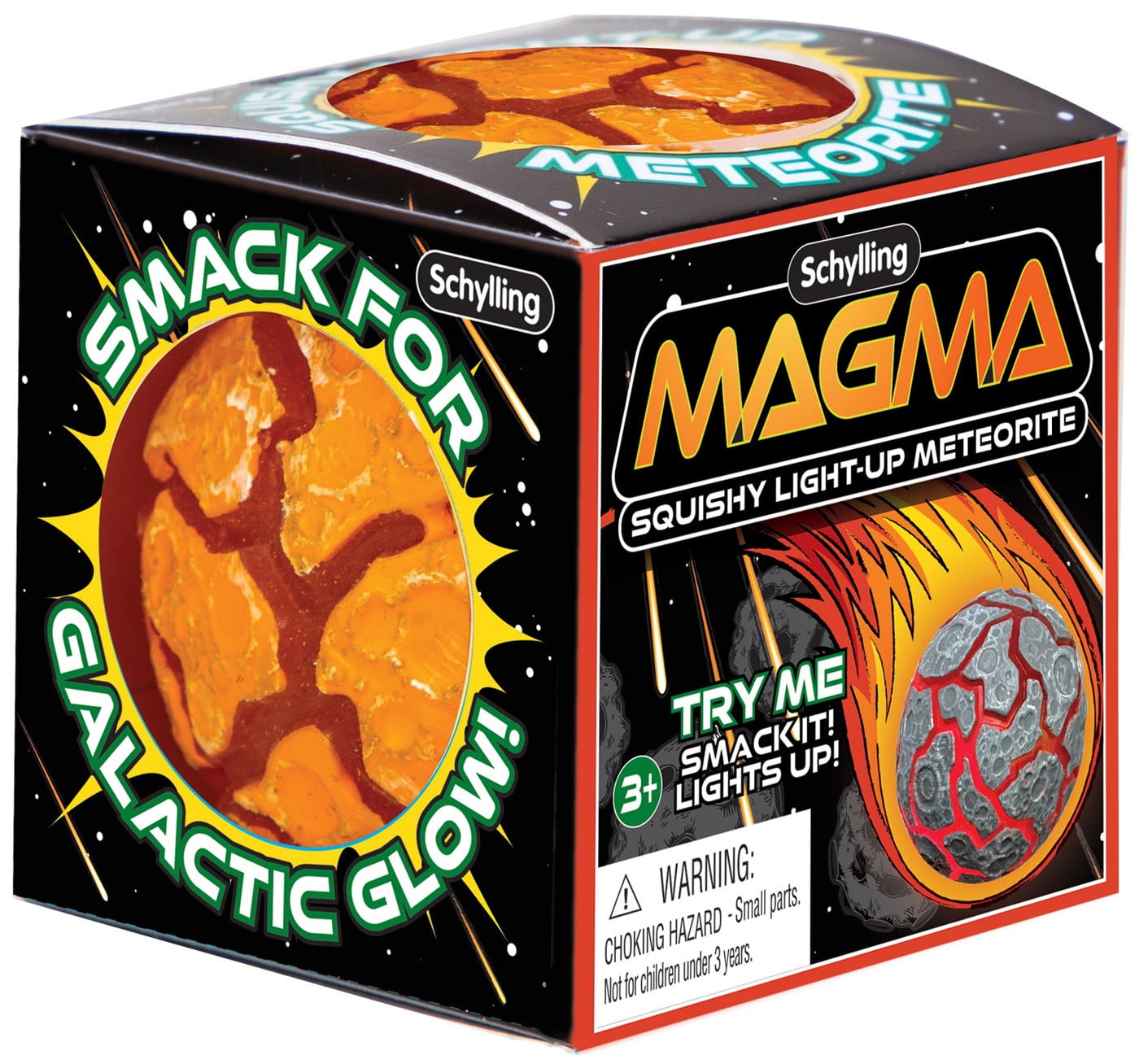 Squishy Light-Up Meteorite Magma Small Stress Ball (Orange) - Walmart.com
