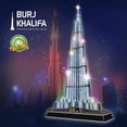 CubicFun 3D Puzzles LED Dubai Burj Khalifa 57.5" H Architecture ...