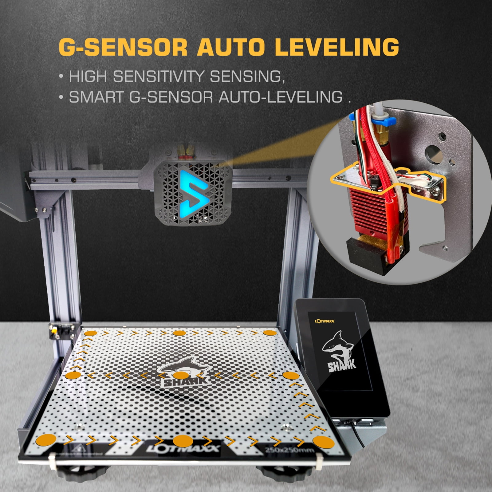 Buy LOTMAXX Shark V3 3D Printer, 2 in 1 All Metal FDM 3D Printing ...