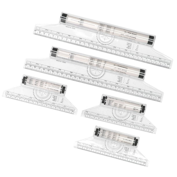 Roller Ruler, Stable Sliding Clear Scale Drawing Roller Ruler ...