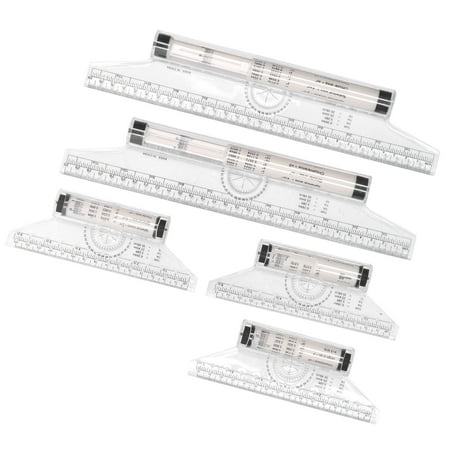 Roller Ruler, Clear Scale Light Weight Practical Parallel Rolling Ruler ...