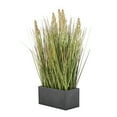 DecMode 18" Artificial Plant in Black Melamine Pot - Walmart.com