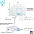 Dunn-Rite Products 23" - 53" Adjustable Pool Basketball Hoop ...