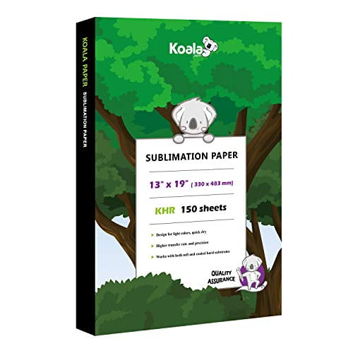 Koala Sublimation Paper 150 sheets 13x19 inches for Heat Transfer DIY ...
