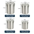 1000ml Stainless Steel Tanks Sealed Kitchen Food Storage Container ...