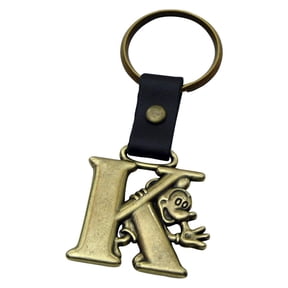 Mickey Mouse Letter S Brass Key Chain - Walmart.com
