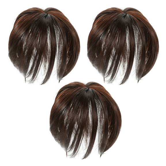 MVNSFEW Partial Hair Piece Human Hair Topper Handwoven Made Hair Pieces ...