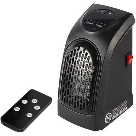 400W Space Heater: Remote Control Wall Outlet Electric Heater with ...