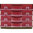 Stack-On 17 Compartment Storage Box (Red) - Walmart.com