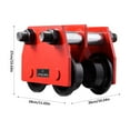 XIANERS Strut Trolley Beam Trolleys with 4 Wheels Wide Adjustable ...