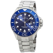 Invicta Men's 18907 Pro Diver Chrono Stainless Steel Textured Blue Dial ...