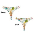 Tebeau Travel Animals Print G-String Thongs for Women Seamless Thong ...