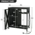 Dextrus 20-29 Gallon Aquarium Stand with Power Outlets & LED Light ...