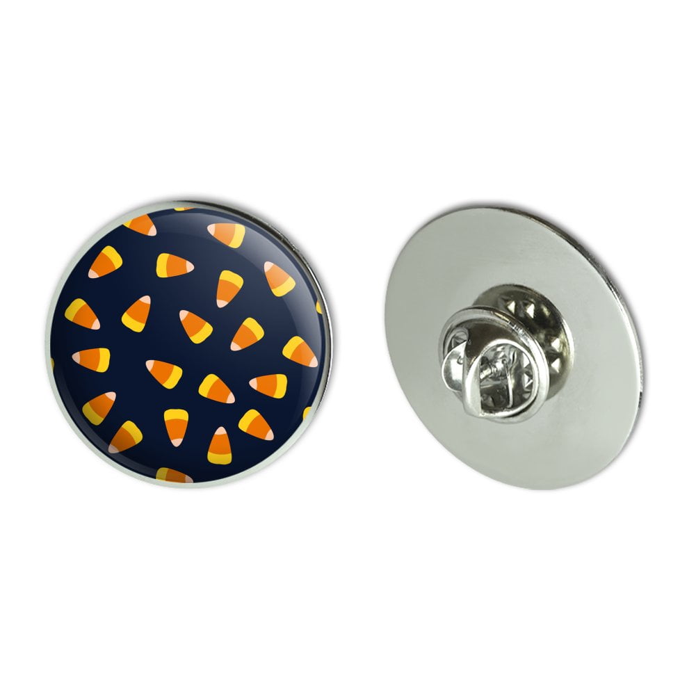 Sweet Orange Candy Corn Pattern Metal 1.1" Tie Tack Hat Lapel Pin ...