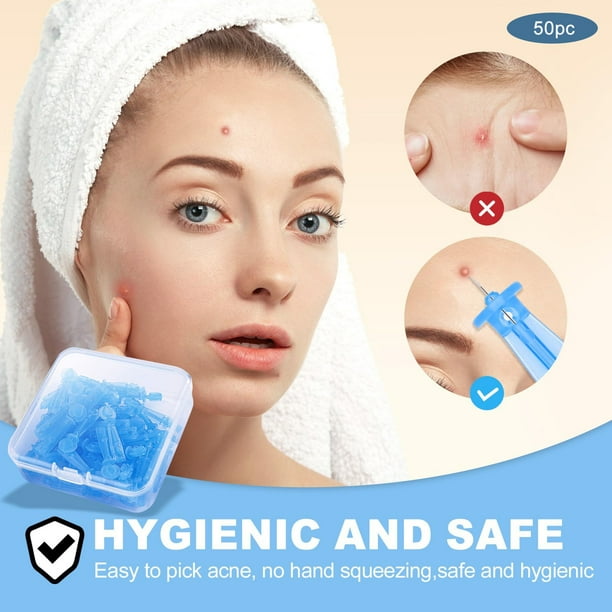 Pimple Needle Disposable 50 Pcs Peace Out Acne Healing Dots Skin Tag ...
